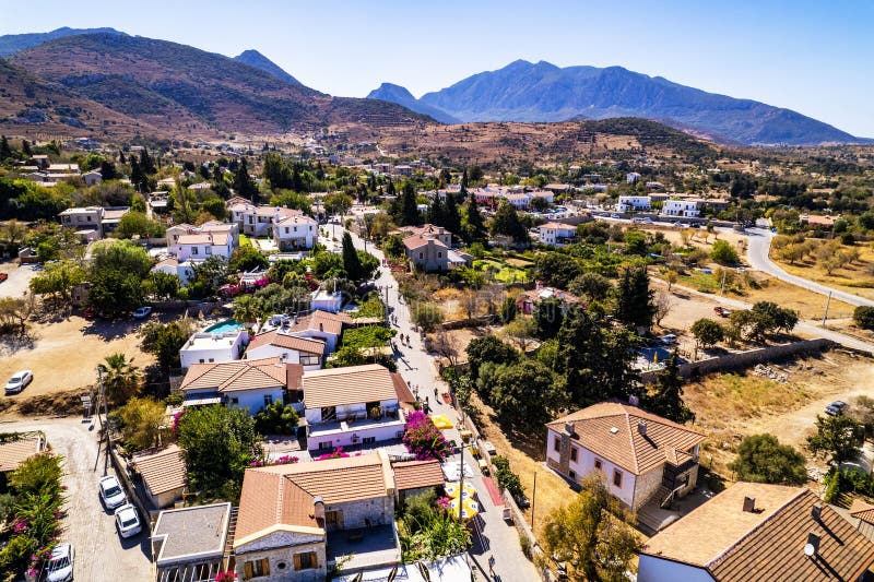 Old Datca District (Eski Datca) in Mugla, Turkey. Stock Photo - Image ...