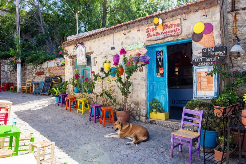 Old Datca District (Eski Datca) in Mugla, Turkey. Editorial Stock Photo ...