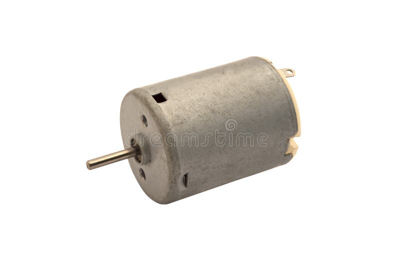 Old DC Motor Isolated stock image. Image of torque, spin - 66943367