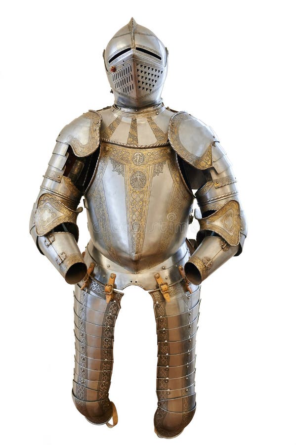 Old decorated knight armor stock photo. Image of combat - 231340690