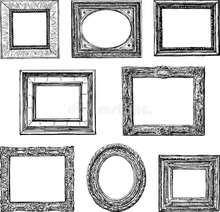 Old decorative frames stock vector. Illustration of ancient - 33763245