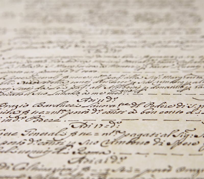 Old decorative handwriting stock photo. Image of handwriting - 9738146