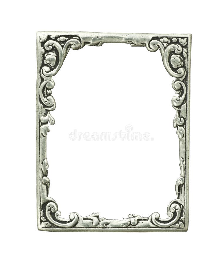 Silver frame stock image. Image of frame, ancient, classical - 5902667