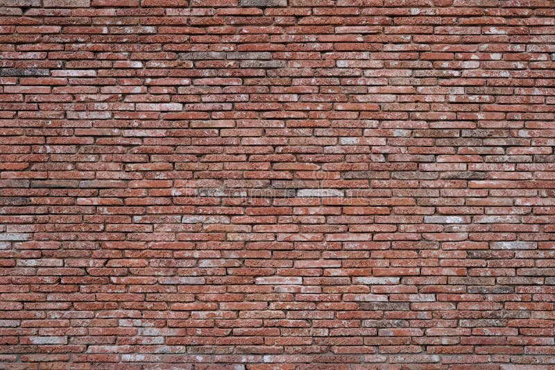 Old Decorative Wall Made of Red Bricks Stock Photo - Image of ...