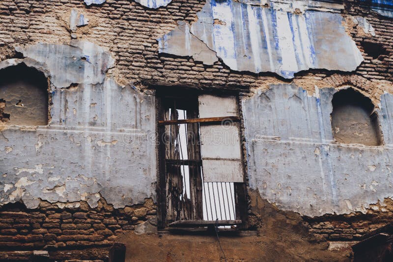 Old Decrepit Abandoned Building in Old Delhi India Stock Image - Image ...