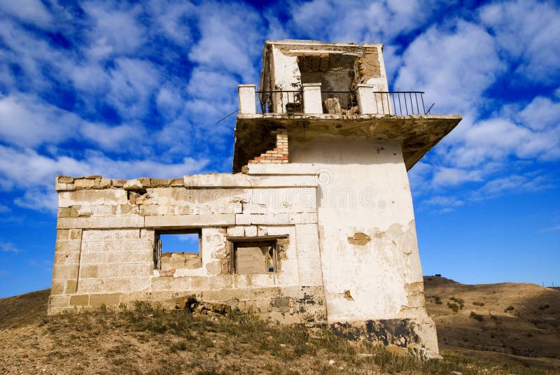 Old decrepit house stock photo. Image of lifeless, clouds - 7395862