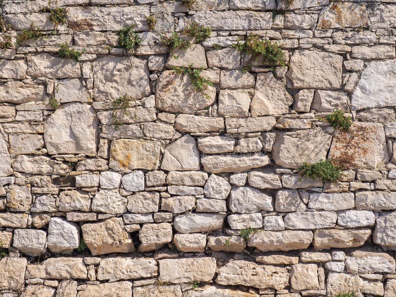 Old Defense Wall with Stones Stock Photo - Image of design, backdrop ...