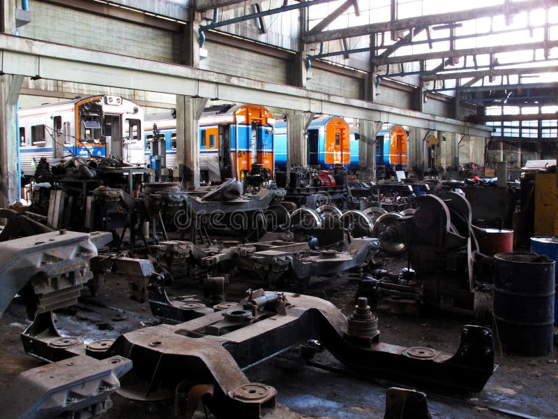 The old depot for train. stock image. Image of railway - 26827069