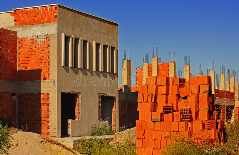 Old deserted building site stock photo. Image of abandoned - 17525360