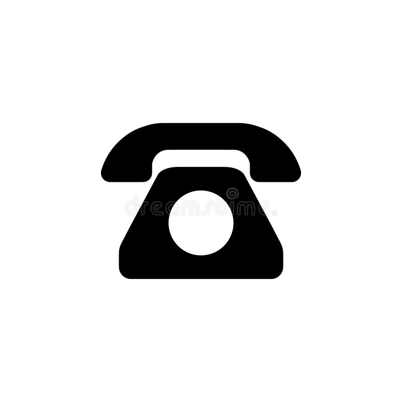 Old Design Office Telephone Vector Icon Stock Illustration ...