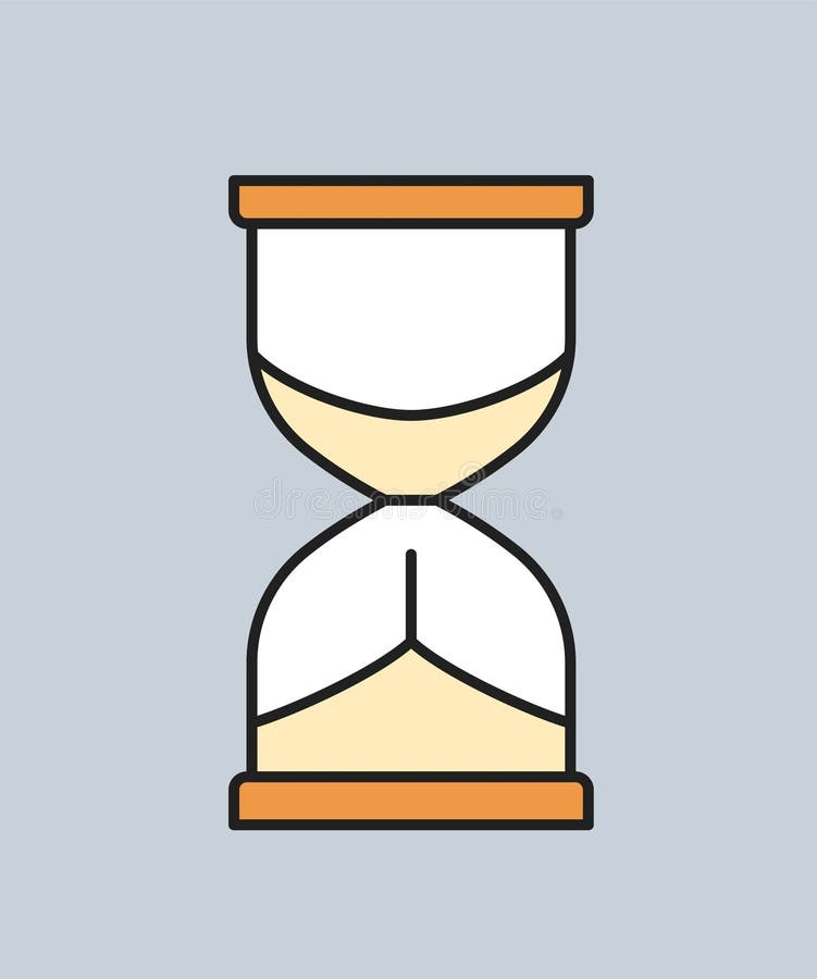 Old desktop hourglass stock vector. Illustration of website - 273938093