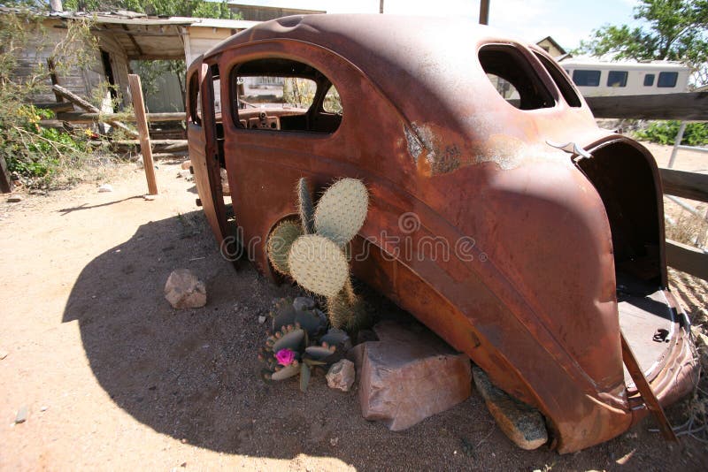 Old Destroy Abandoned American Car, USA Stock Image - Image of detail ...