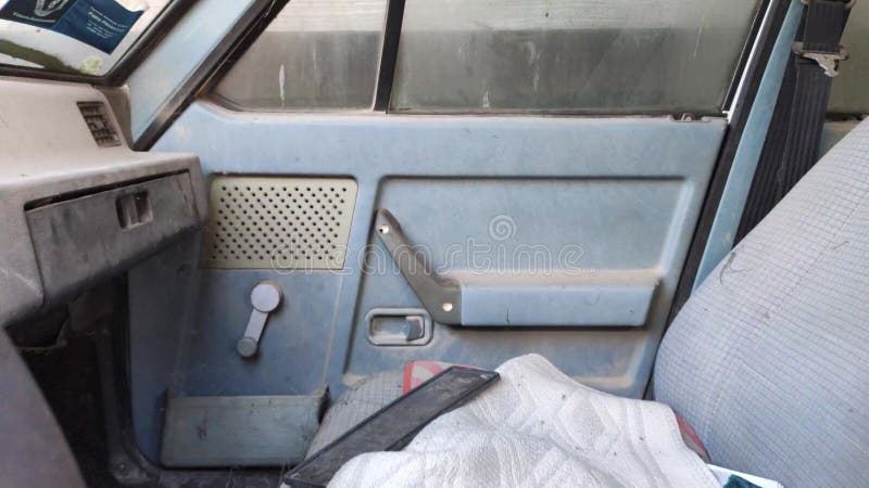 Old and Destroyed Abandoned Car Interior 3 Stock Video - Video of ...