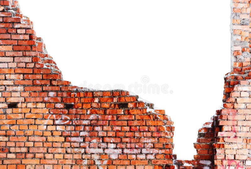 Old Destroyed Brick Wall Stock Images - Image: 28592374