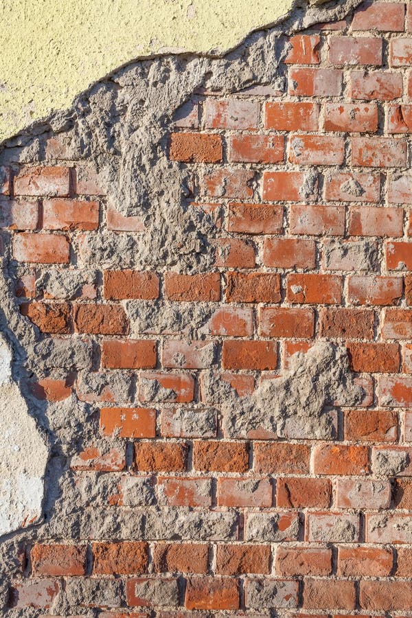 The Old Destroyed Brick Wall Stock Photo - Image of dirty, architecture ...