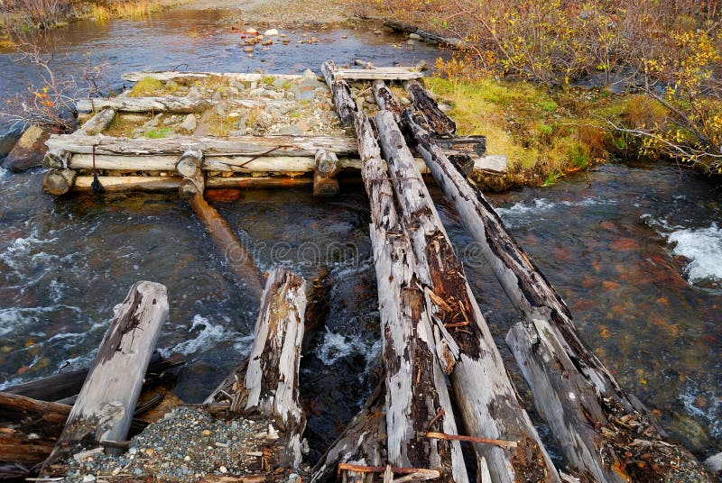 The old destroyed bridge stock image. Image of rotten - 3304747