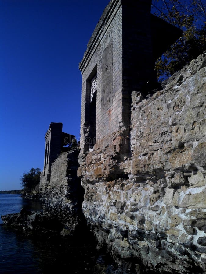 Old ruins on the rocks stock photo. Image of building - 223410082