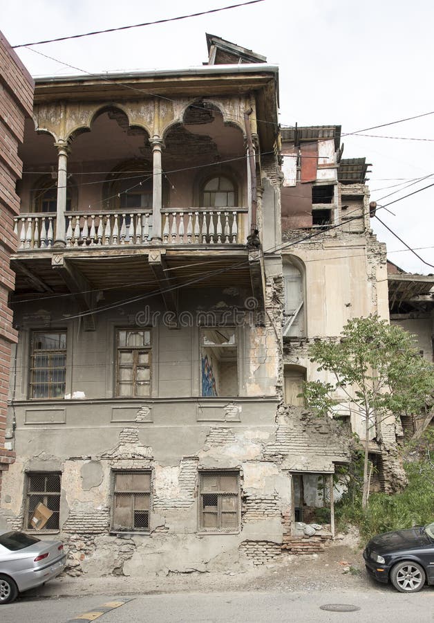 Old Destroyed Building, Structure in Disrepair Stock Image - Image of ...