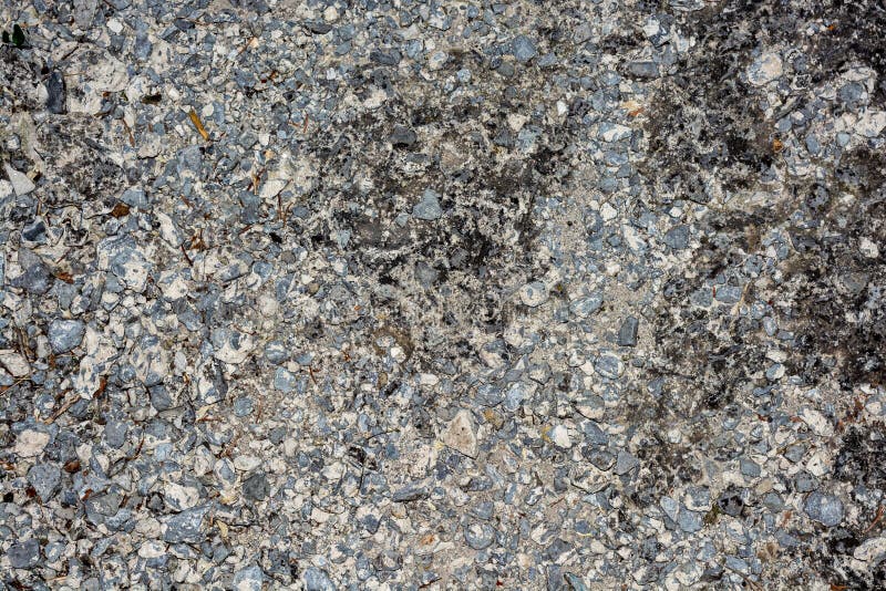 Old Destroyed Concrete, with Broken Gravel and Cracks Stock Image ...