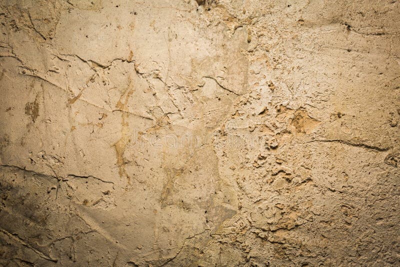 Old Destroyed Concrete Wall with Uneven Structure Stock Image - Image ...