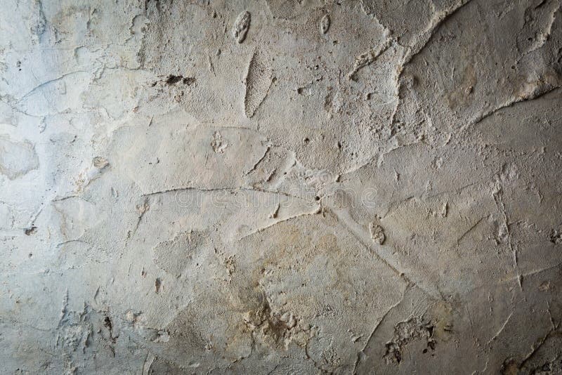 Old Destroyed Concrete Wall with Uneven Structure Stock Image - Image ...