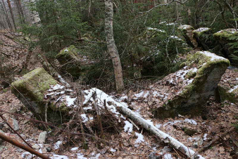 The Old Destroyed Military Base of Missile Forces after the Explosions ...