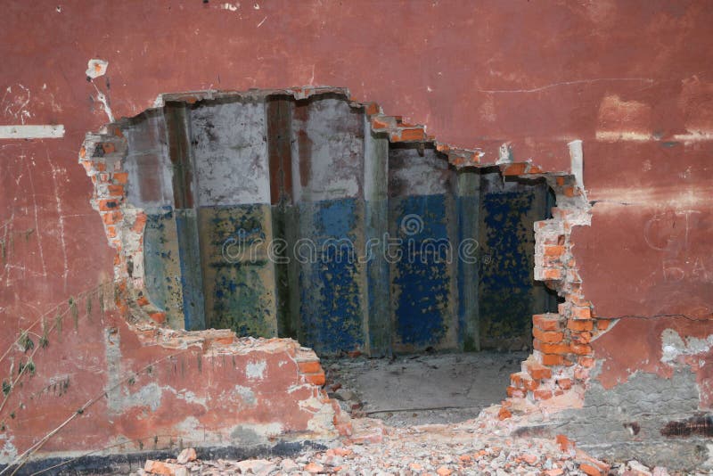 The Old Destroyed Military Base of Missile Forces after the Explosions ...