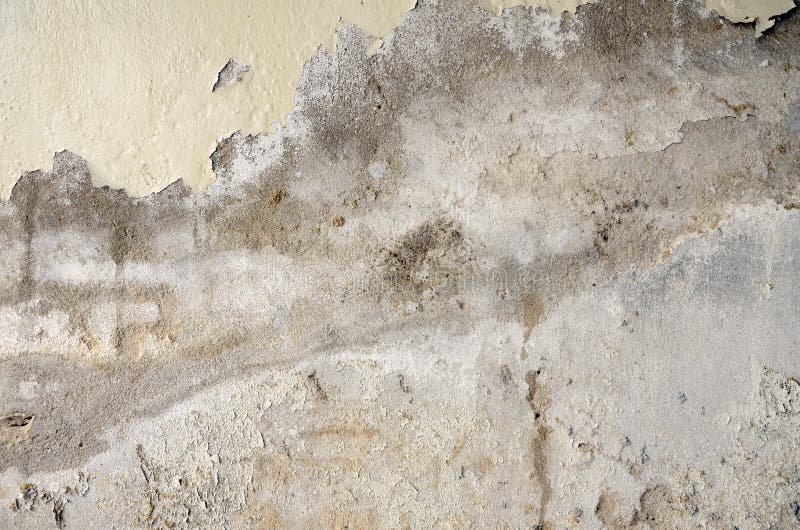 Old and Deteriorate Concrete Wall. Stock Image - Image of rusty, empty ...