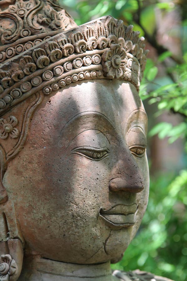 Deva statue. stock image. Image of decor, ancient, prayer - 46670045