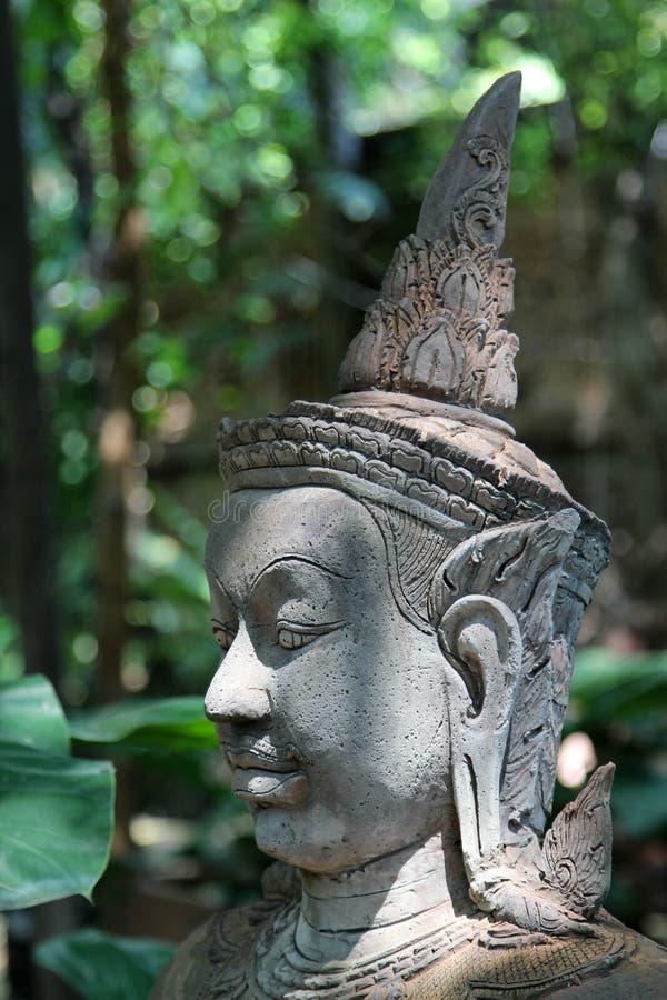 Deva Statue In Praying Hands Action Stock Photo - Image of white, faith ...