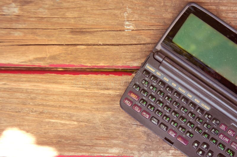Old Device for Learning the Language Stock Photo - Image of calculate ...