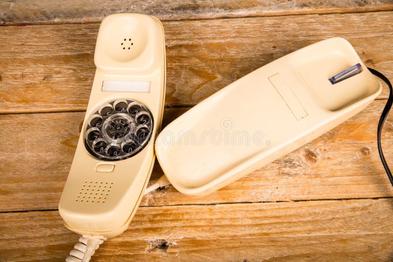 Old dial phone stock image. Image of receiver, retrostyled - 189909335