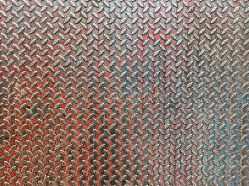 Old Diamond Metal Plate Texture Stock Image - Image of iron, outdoor ...