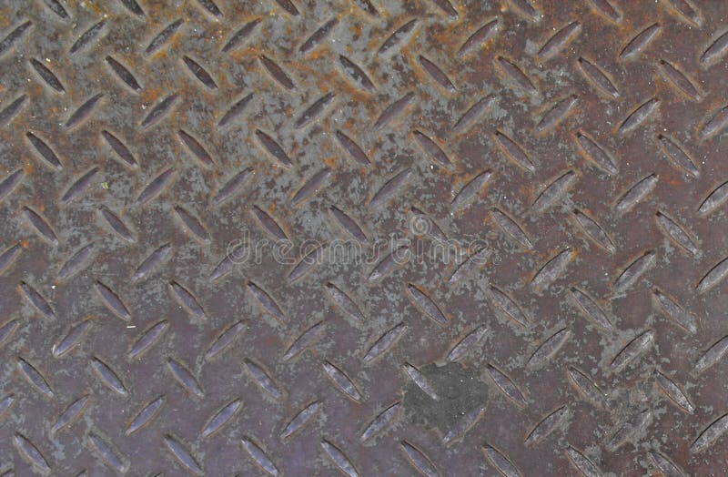 Old Diamond Plate stock photo. Image of pattern, ironworks - 43345610