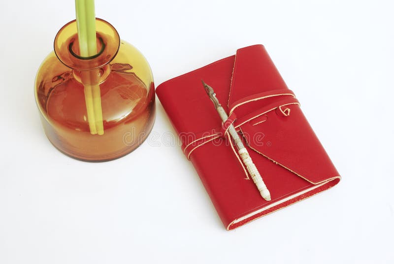 Old diary book red stock image. Image of information, journal - 4220199