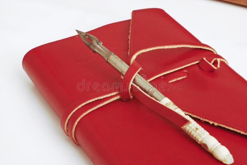Old diary book red stock image. Image of information, journal - 4220199