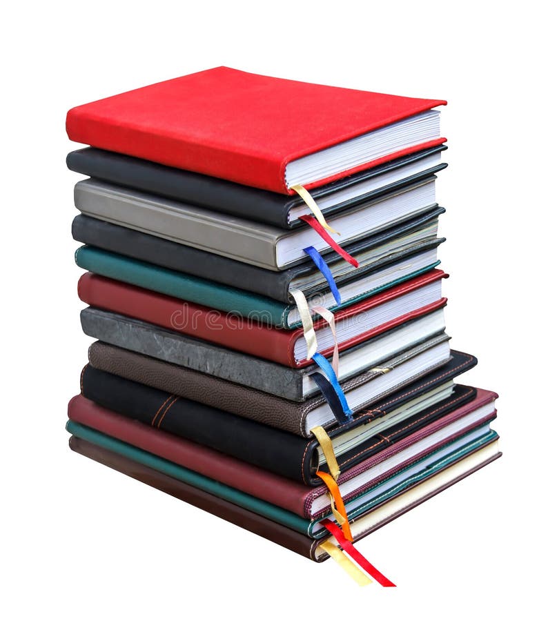 Old diary books isolate stock photo. Image of book, close - 31925466