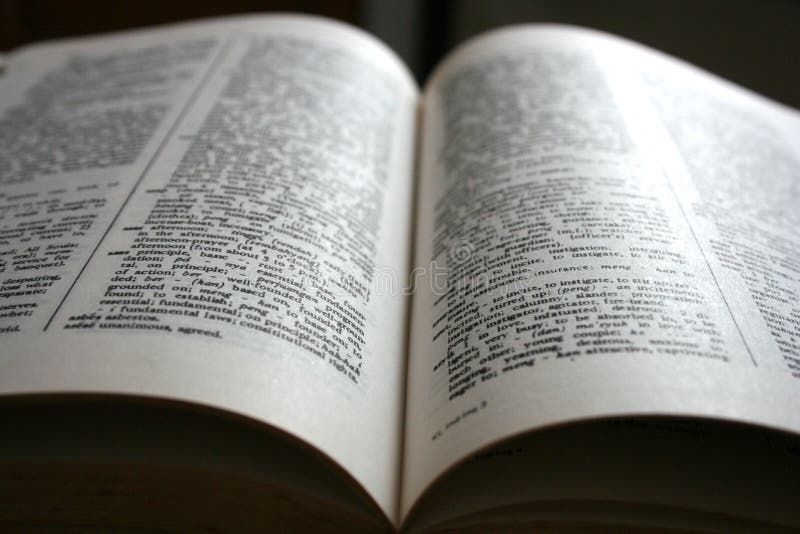 Old dictionary stock image. Image of open, classic, bible - 3896201