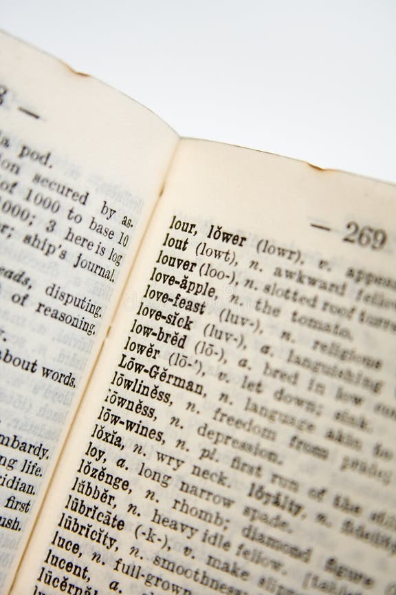 Old Dictionary Series stock photo. Image of meaning, words - 613926