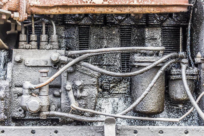 Old diesel engine stock photo. Image of engine, motion - 71843640