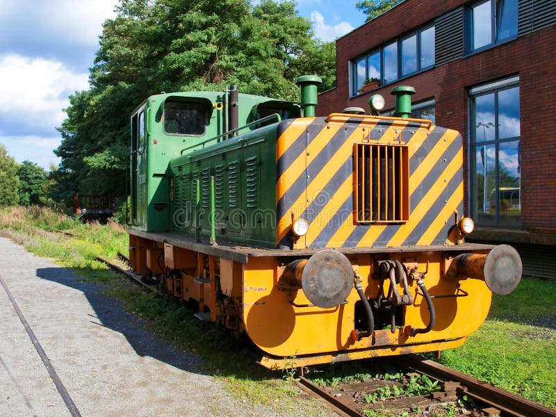 Old diesel locomotive stock photo. Image of train, transport - 16234930