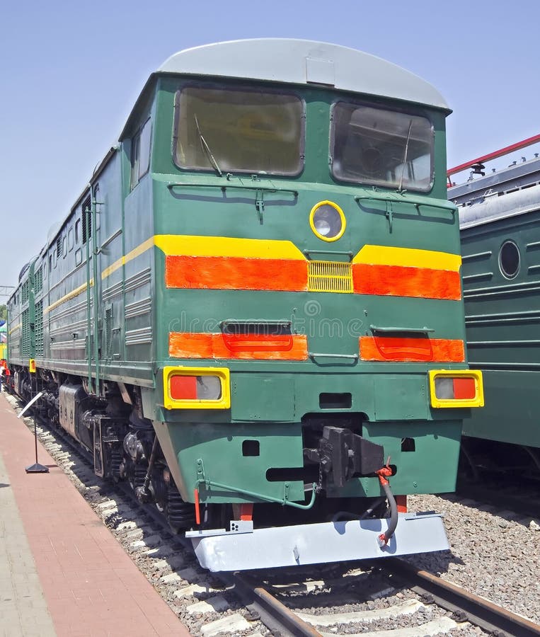 Old diesel locomotive 5 stock photo. Image of carriage - 22008740