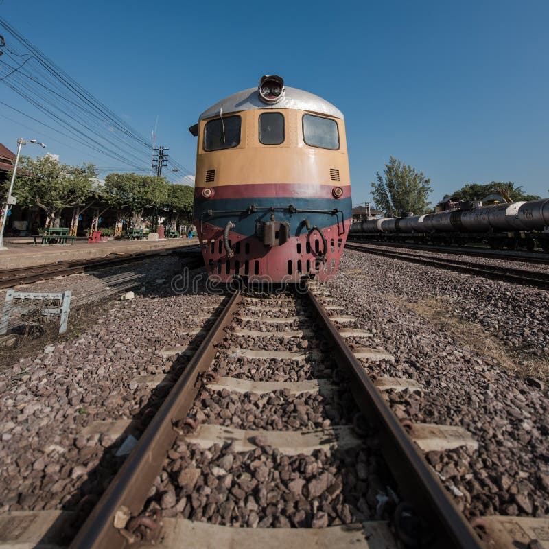 Old diesel train stock photo. Image of train, working - 108007546