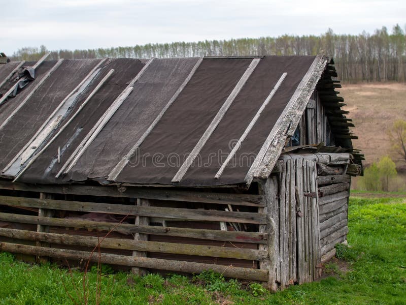 Old Dilapidated Barn in the Village Stock Photo - Image of rustic ...