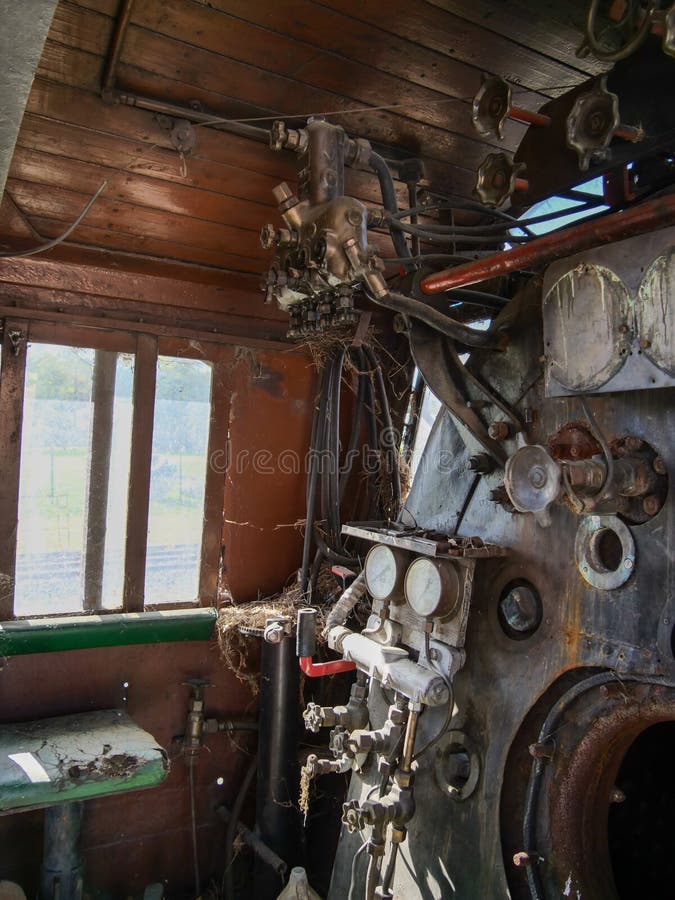 Old Dilapidated Steam Locomotive Controls Stock Photos - Free & Royalty ...
