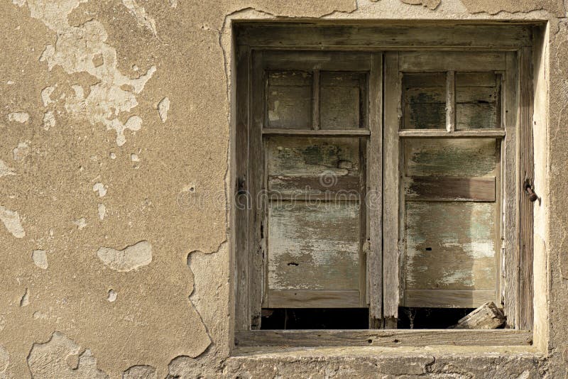 Old and Dilapidated Window with Square Panes Stock Image - Image of ...