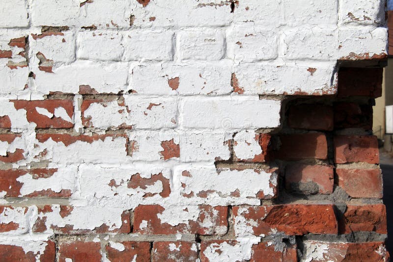 Brick Wall Missing Some Brick Stock Photos - Free & Royalty-Free Stock ...
