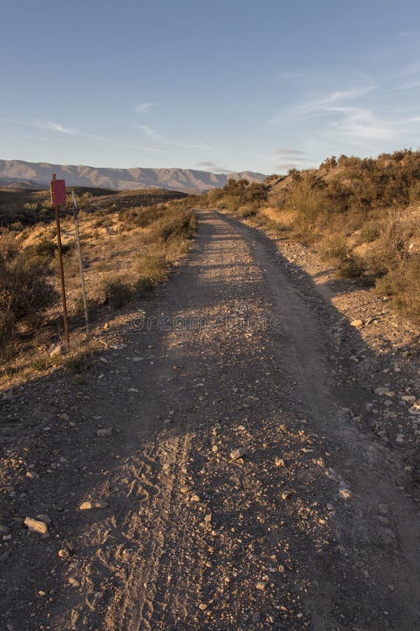 Old Dirt Road in the Desert Stock Image - Image of empty, drive: 135424767