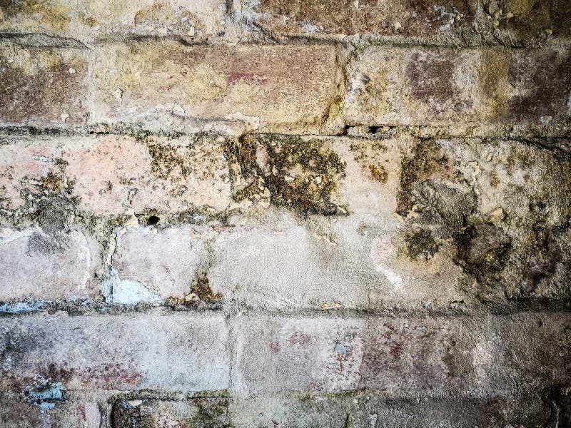 Old Dirty Black Texture Pattern of Red Brick Wall. Stock Image - Image ...
