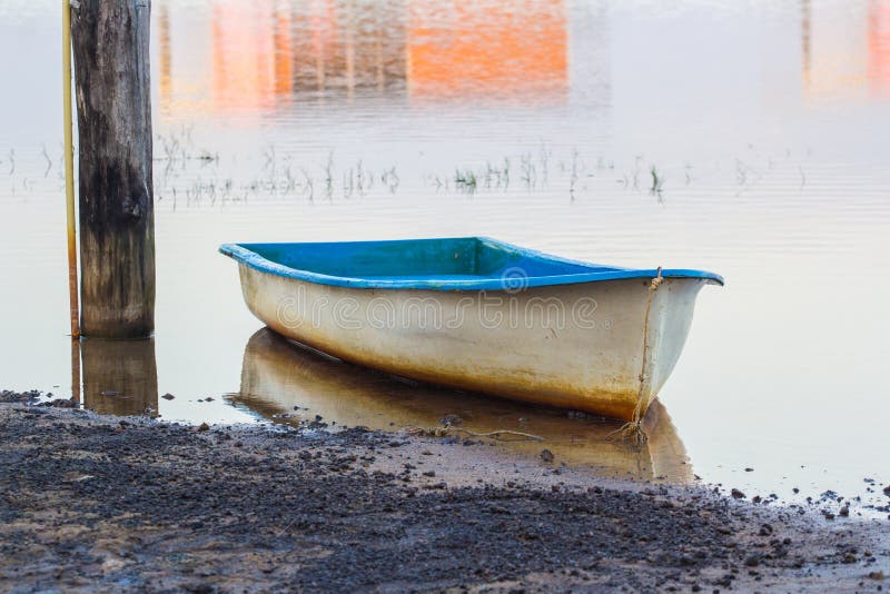 Fishing boat on a beach stock image. Image of asia, background - 31483335